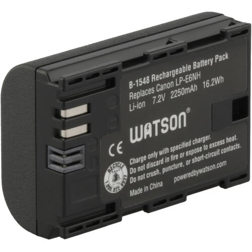 Watson LP-E6NH Lithium-Ion Battery Pack (7.2V- 2250mAh) - SHUTTER SHOP