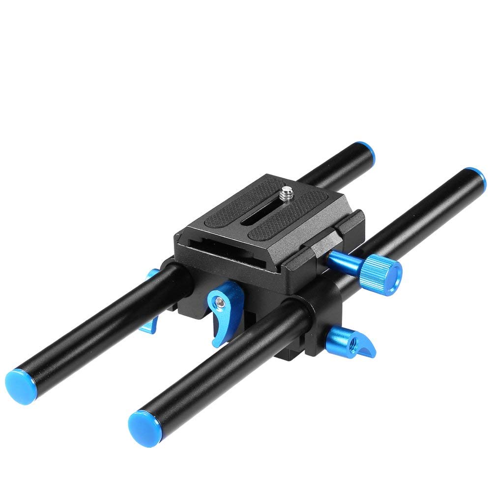 Neewer Universal Aluminum 15mm Rail Rod Support System - SHUTTER SHOP