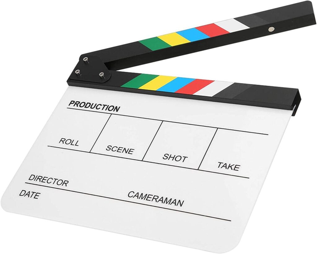 Generic Acrylic Clapboard Clacket Cinema Clapper - SHUTTER SHOP