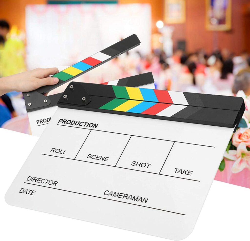 Generic Acrylic Clapboard Clacket Cinema Clapper - SHUTTER SHOP