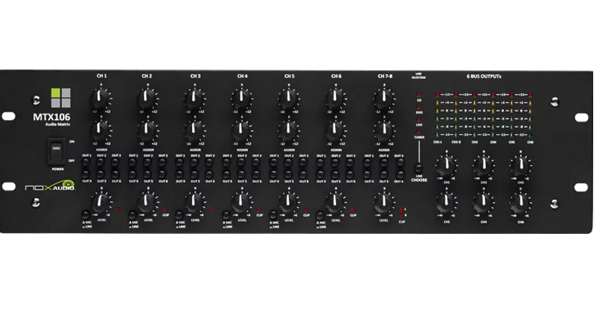 NOX AUDIO Multi-zone Audio Matrix System MTX106 - SHUTTER SHOP