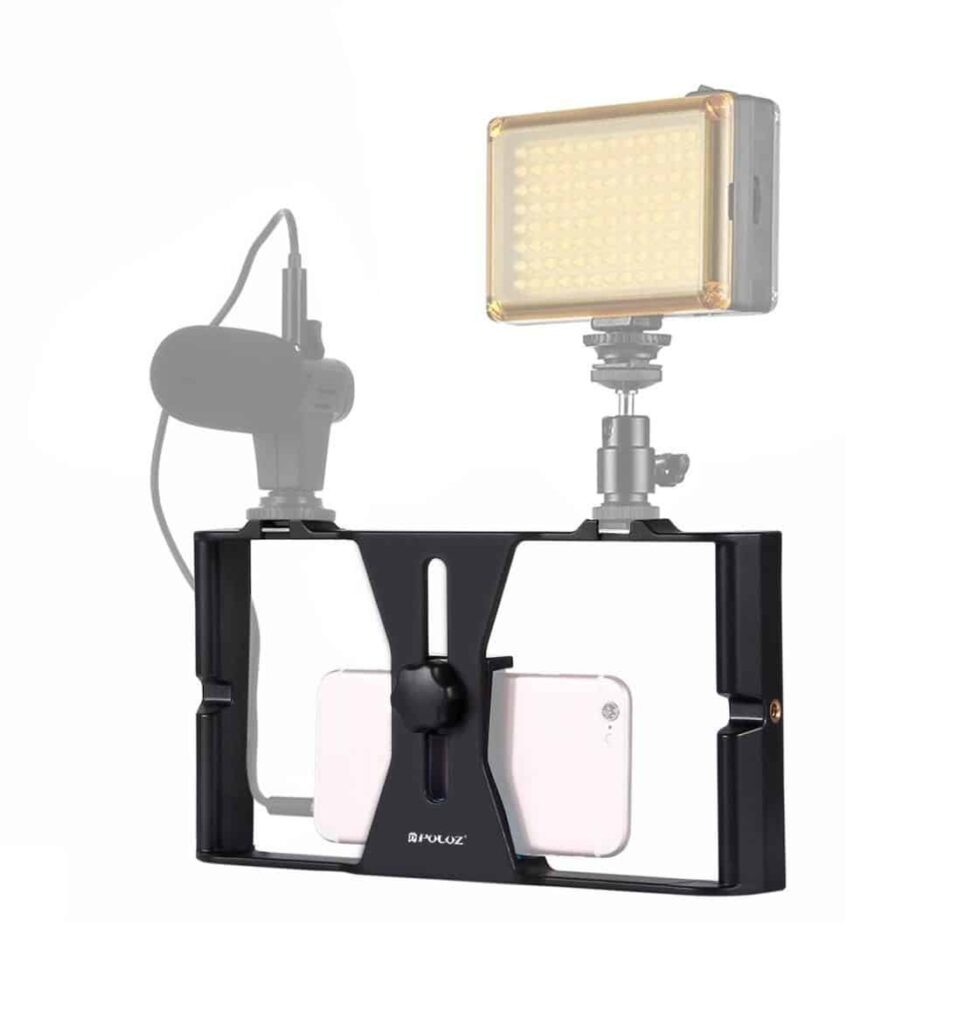 Generic Live Broadcast Smartphone Video Rig Filmmaking Recording Handle ...