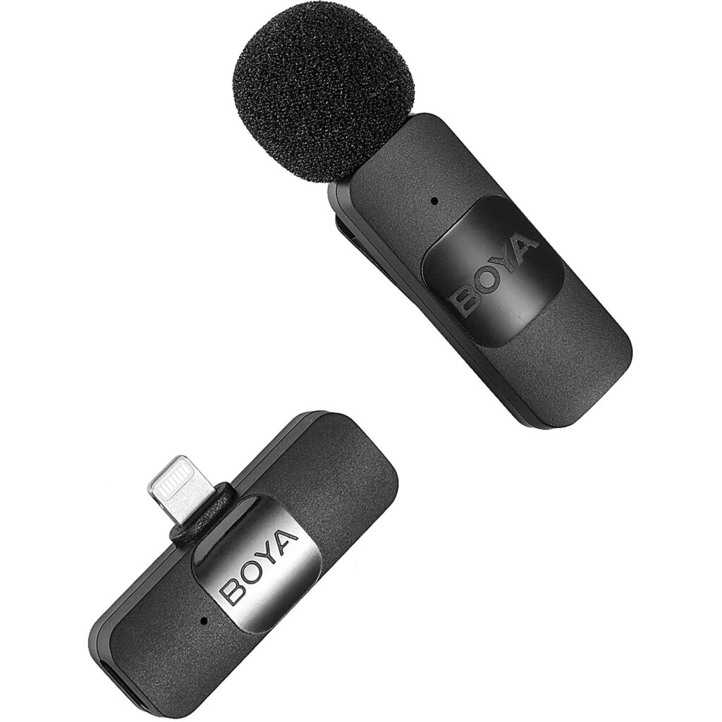 BOYA BY-V1 Ultracompact Wireless Microphone System with Lightning ...
