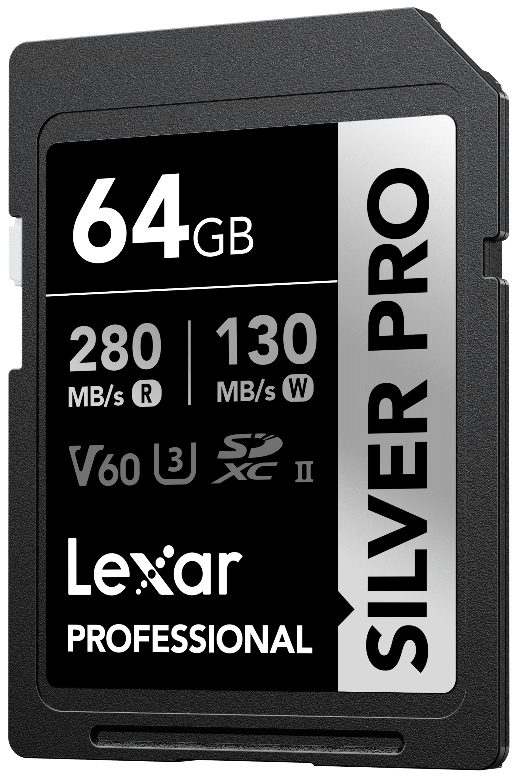 Lexar Professional SILVER PRO 64GB SDXC UHS-II Memory Card 280MBs ...